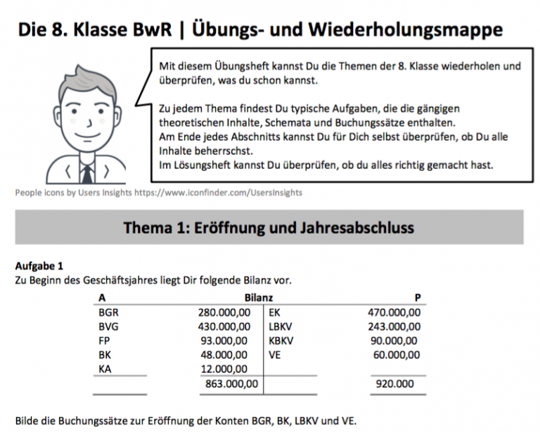 BwR 8 II: Wiederholungsheft komplett – Lernkiste.org